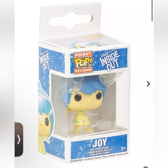 Funko | Accessories | Disney Inside Out Joy Keychain With Blue And ...